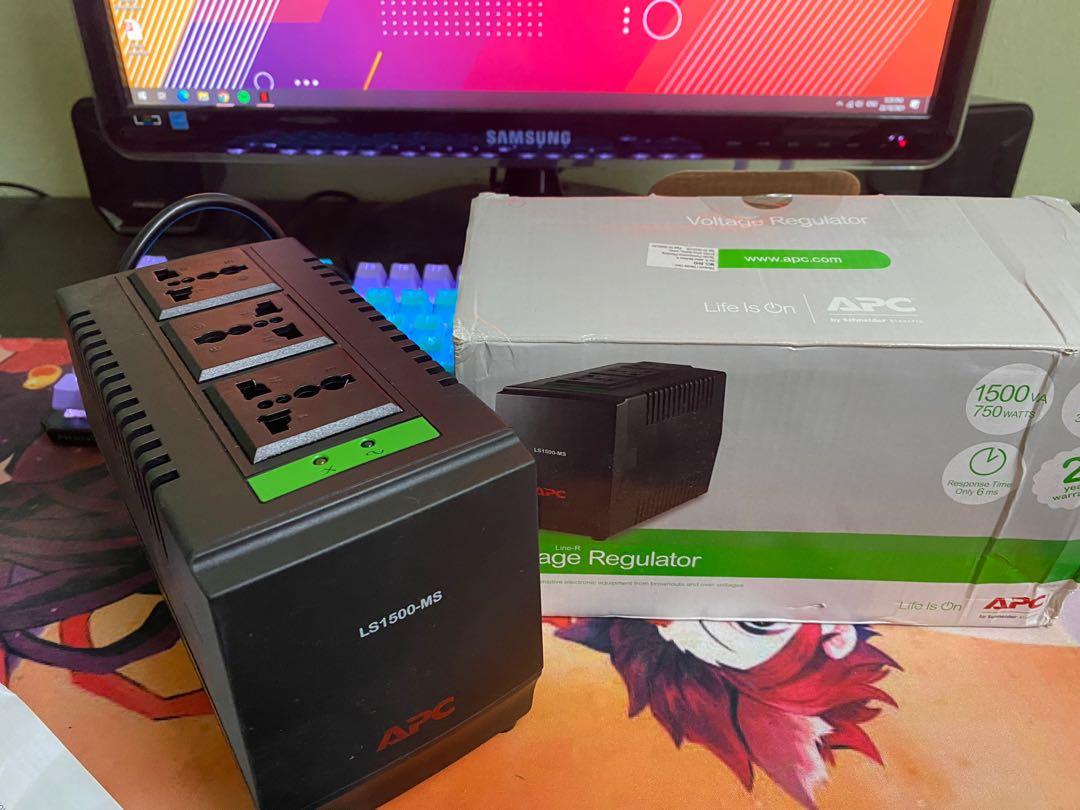 AVR APC LS1500-MS Line-R 1500VA Automatic Voltage Regulator with 3 ...