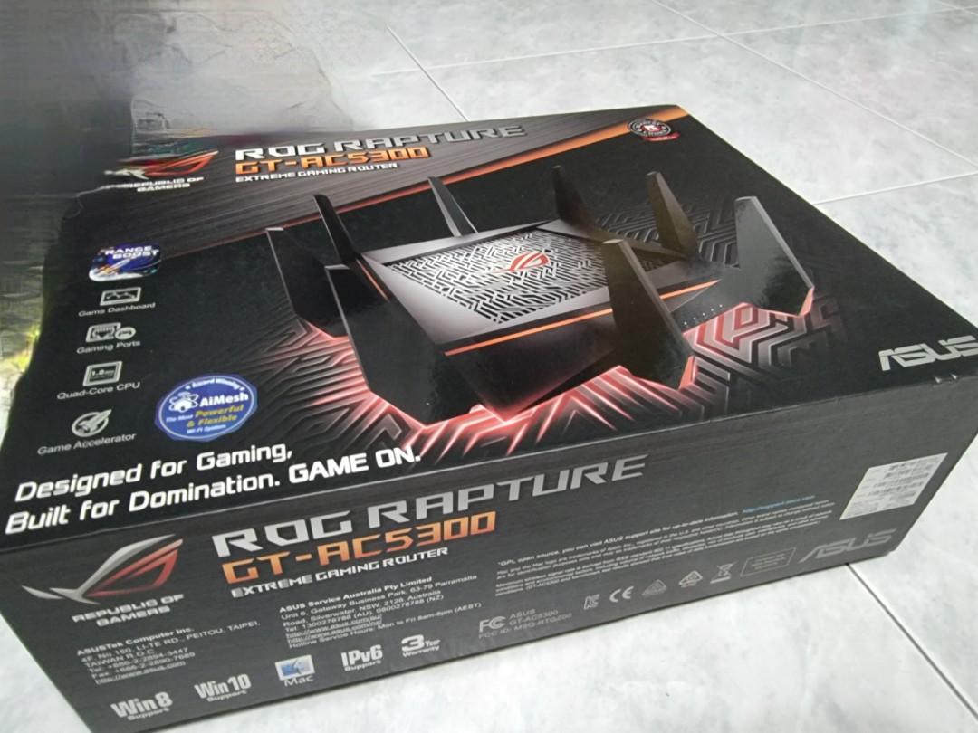 Asus ROG Rapture GT-AC5300 Tri-band Router, Computers & Tech, Parts ...