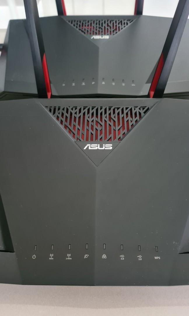 Asus 3100 RT-AC88U Wireless-AC 3100 Dual-band Gigabit Router, Computers ...