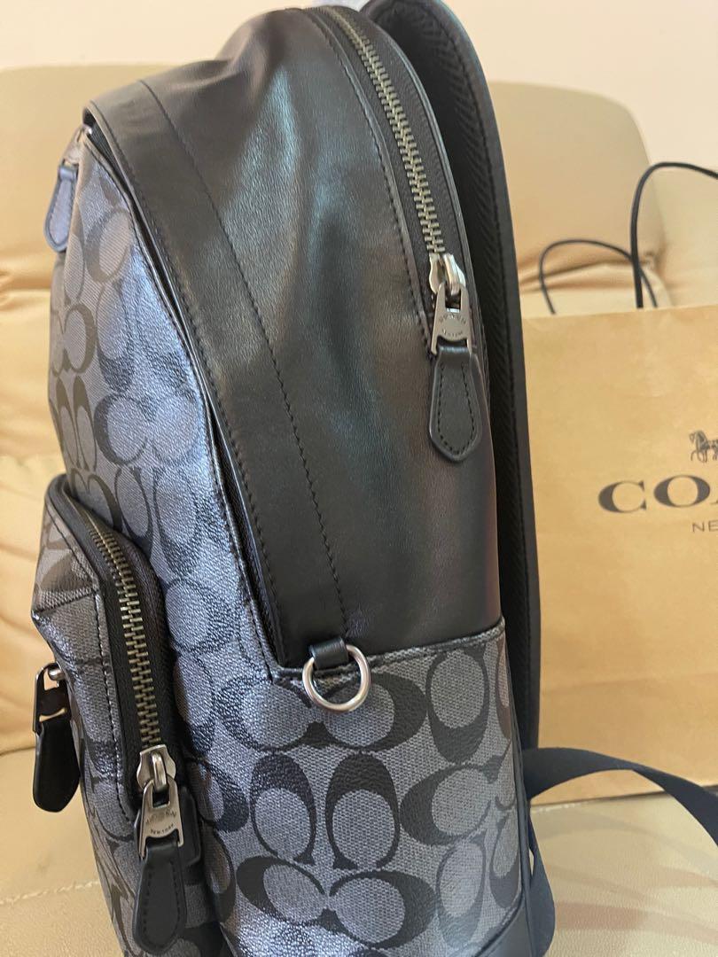 Authentic Coach men backpack west backpack 2736, Men's Fashion, Bags ...