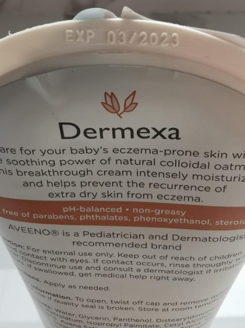 Aveeno Baby Dermexa Moisturizing Cream / Eczema Prone Skin, Babies ...