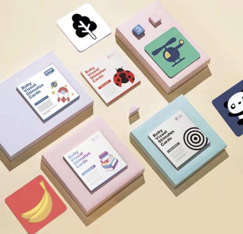 Baby Visual Stimulation Card 4sets/64pcs Infant Early Education Black ...