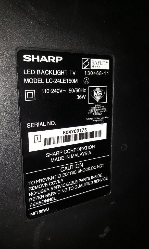 Backlight sharp led TV #MustGo, TV & Home Appliances, TV & Entertainment, TV on Carousell