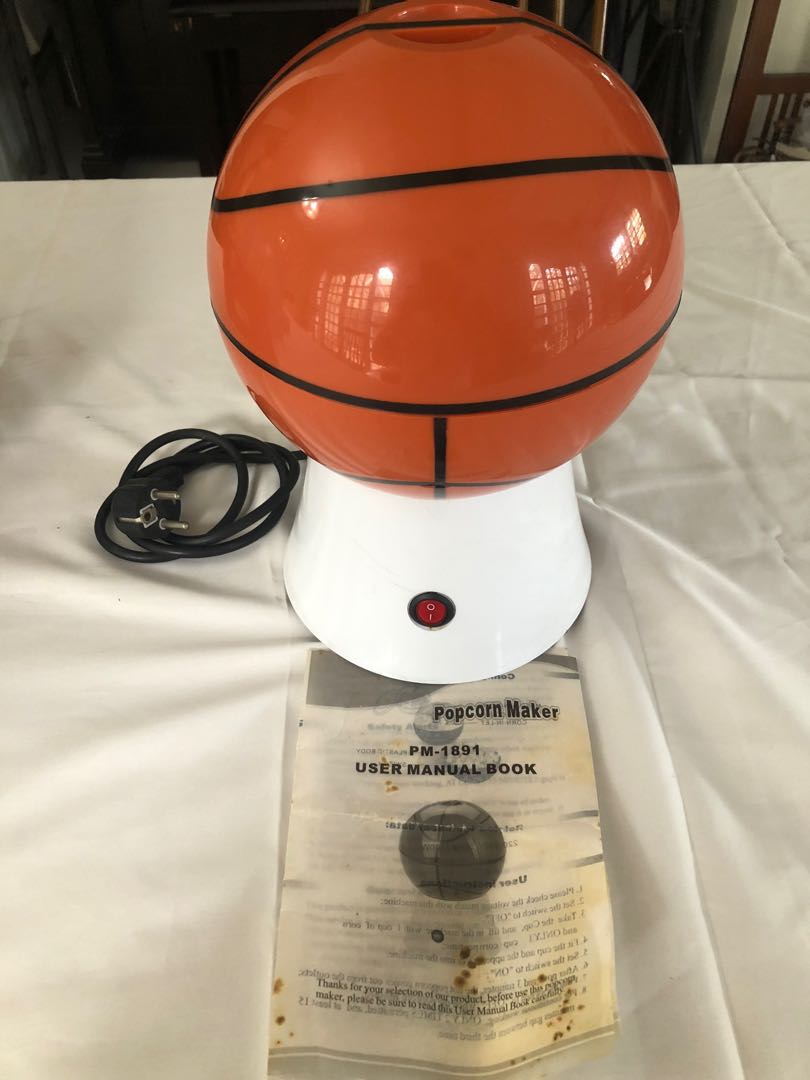 Basketball Popcorn Maker, Furniture & Home Living, Kitchenware ...