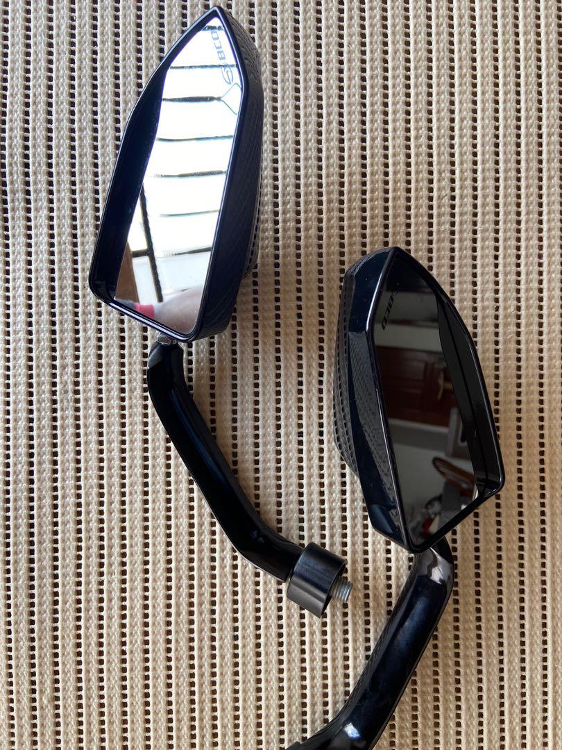 BCD F1 PRO mirrors in black, Motorcycles, Motorcycle Accessories on ...