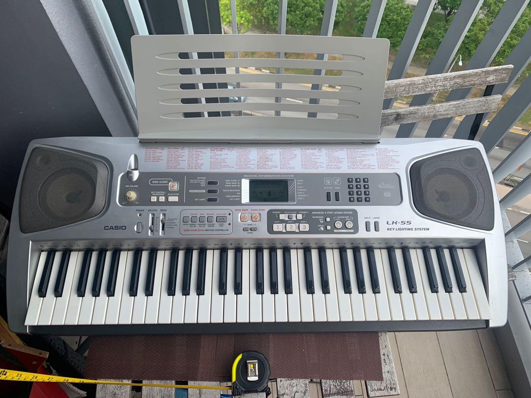 Casio Keyboard LK-55 with Key Lighting System and storage bag), Hobbies ...