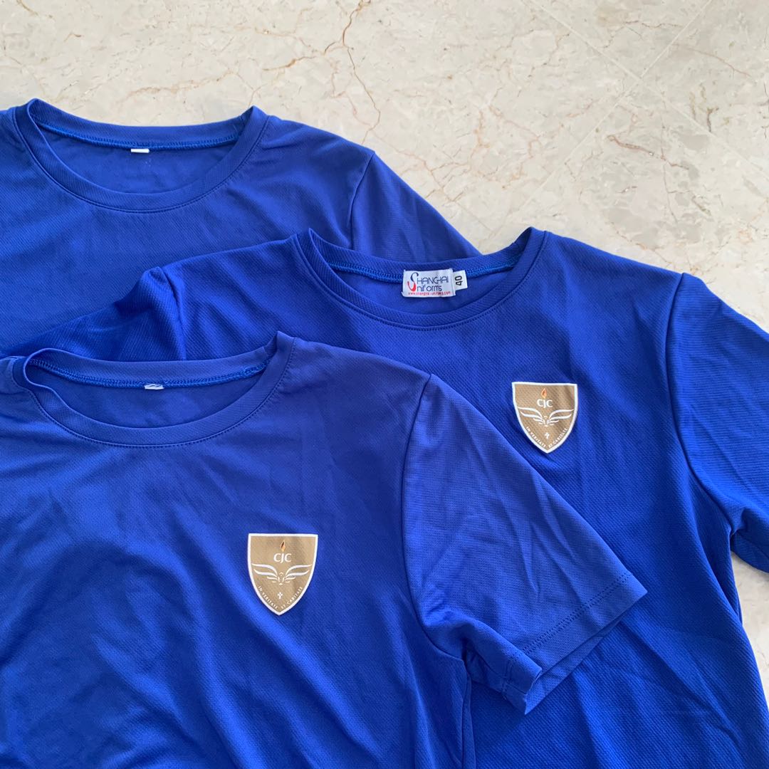 catholic junior college cjc pe shirt and dress down tee, Men's Fashion ...