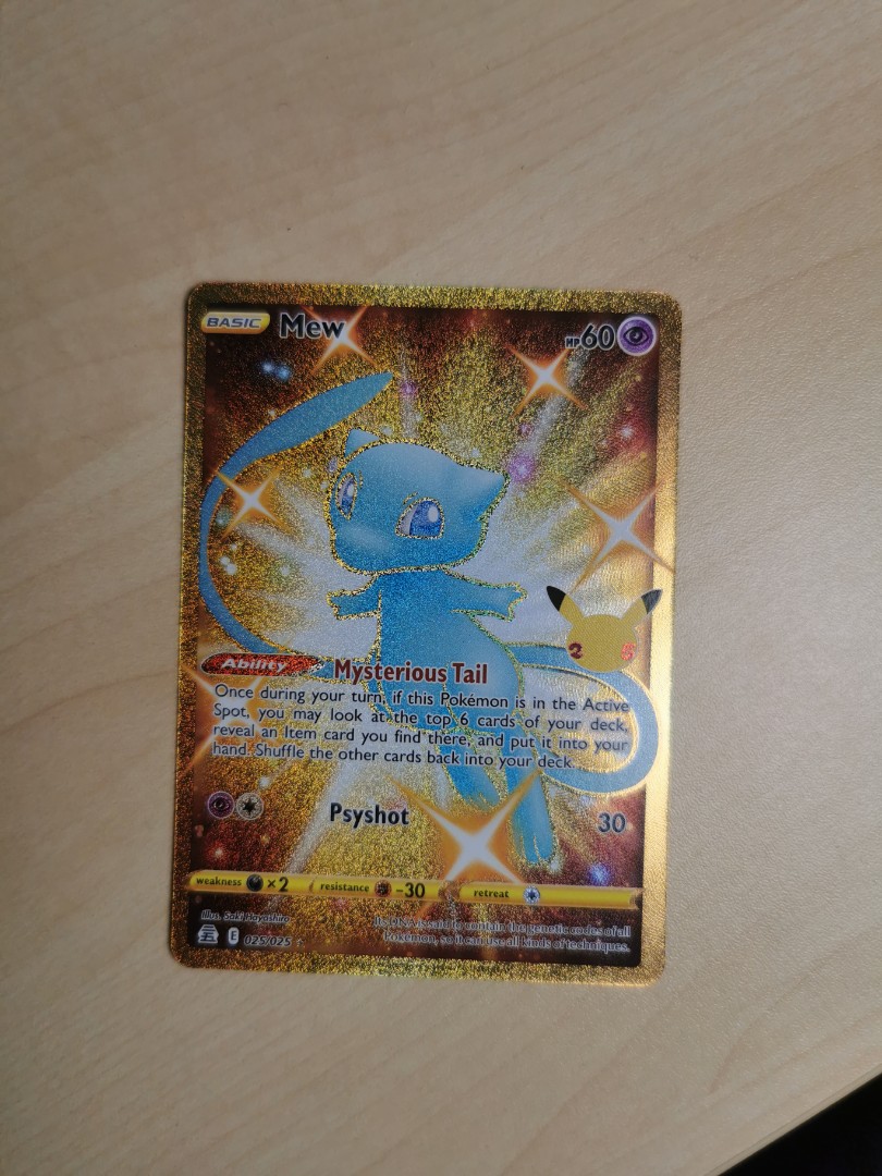 Celebrations Blue Mew Secret Rare, Hobbies & Toys, Toys & Games on ...