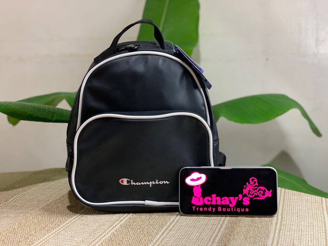 CHAMPION SMALL SCRIPT BACKPACK, Women's Fashion, Bags & Wallets ...