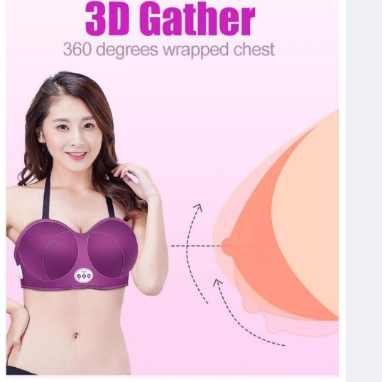 Charging Electric Breast Massage Bra Vibration Chest Massager Growth