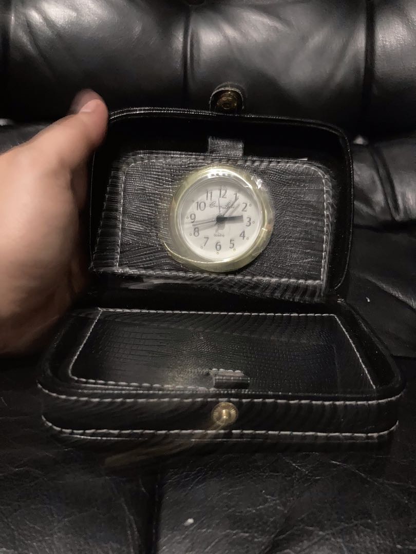 Charles Leman Travel Clock, Furniture & Home Living, Home Decor, Clocks ...