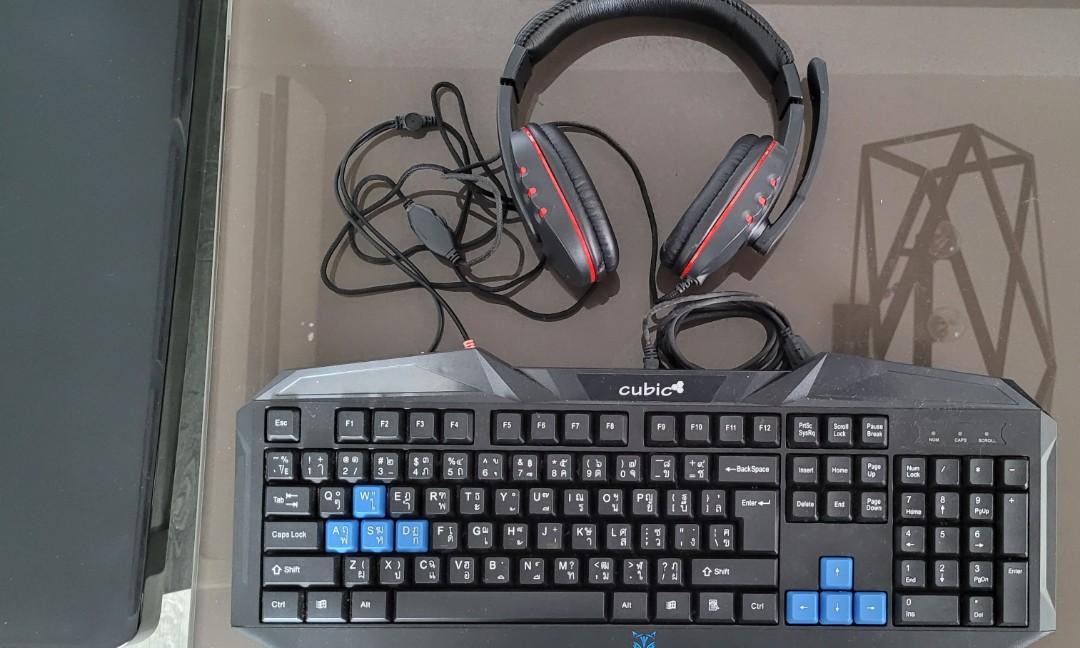 Cubic keyboard and Tucci headphone, Computers & Tech, Parts ...