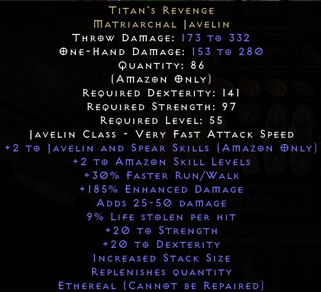 D2R | Diablo 2 Resurrected ETH/Ethereal Titan Revenge Upgraded to ...