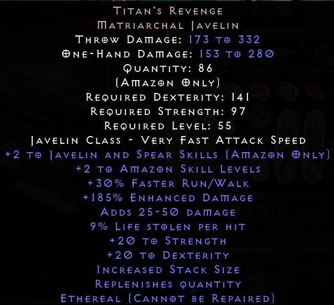 D2R | Diablo 2 Resurrected ETH/Ethereal Titan Revenge Upgraded to ...