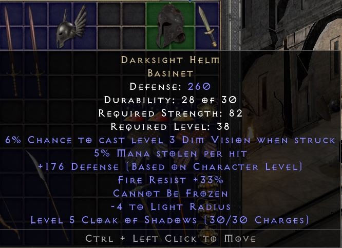 Darksight Helm D2R, Video Gaming, Video Games, Others on Carousell