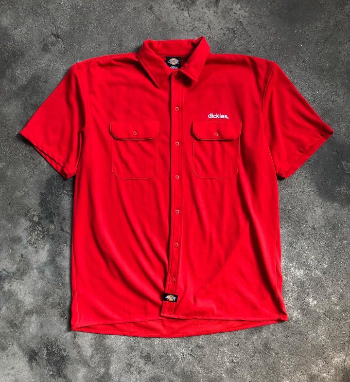Dickies Work Shirt Mens Fashion Tops And Sets Tshirts And Polo Shirts On Carousell