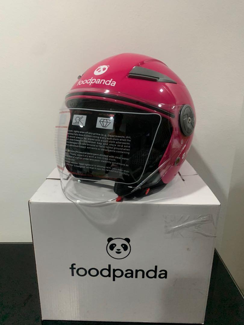 Foodpanda Helmet (L), Motorcycles, Motorcycle Apparel on Carousell