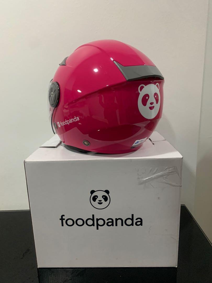 Foodpanda Helmet (L), Motorcycles, Motorcycle Apparel on Carousell