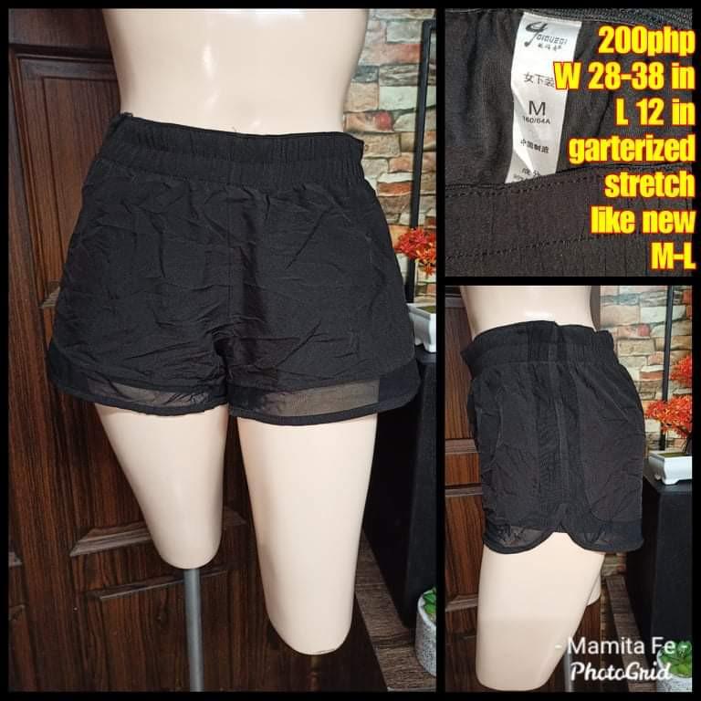 Garterized short ml, Women's Fashion, Bottoms, Shorts on Carousell