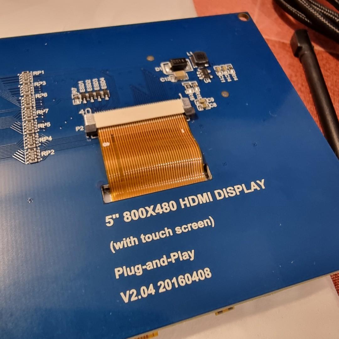 GeeekPi 5inch 800x480 HDMI display with USB interface (RaspberryPi ...