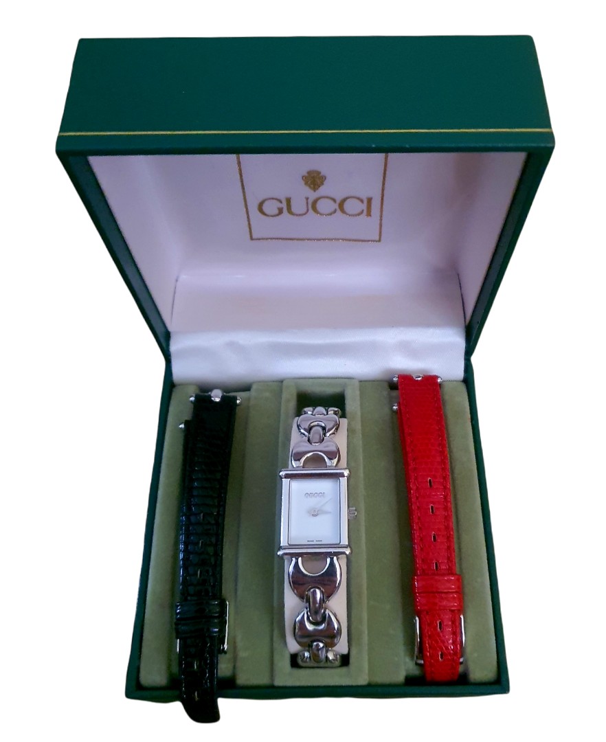 Gucci Watch Interchangeable Strap, Luxury, Watches on Carousell