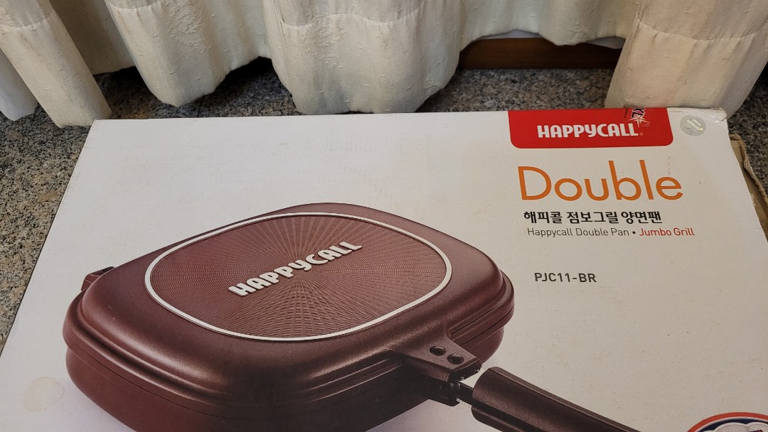 HappyCall Happy Call Double Pan Grill Jumbo Pan, Furniture & Home ...