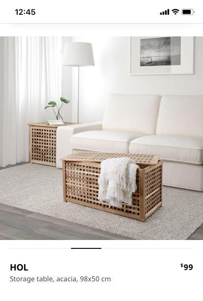 IKEA HOL Storage Table (1 long one, 5 short one), Furniture & Home ...