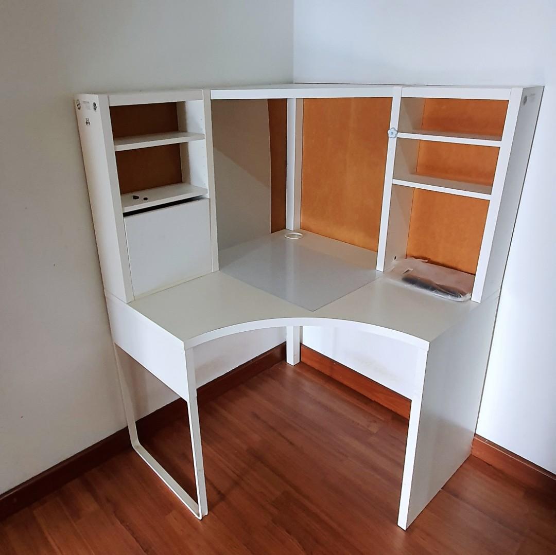 IKEA MICKE Corner workstation, Furniture & Home Living, Furniture ...