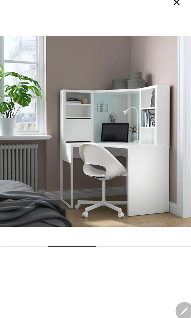 IKEA MICKE Corner workstation, Furniture & Home Living, Furniture ...