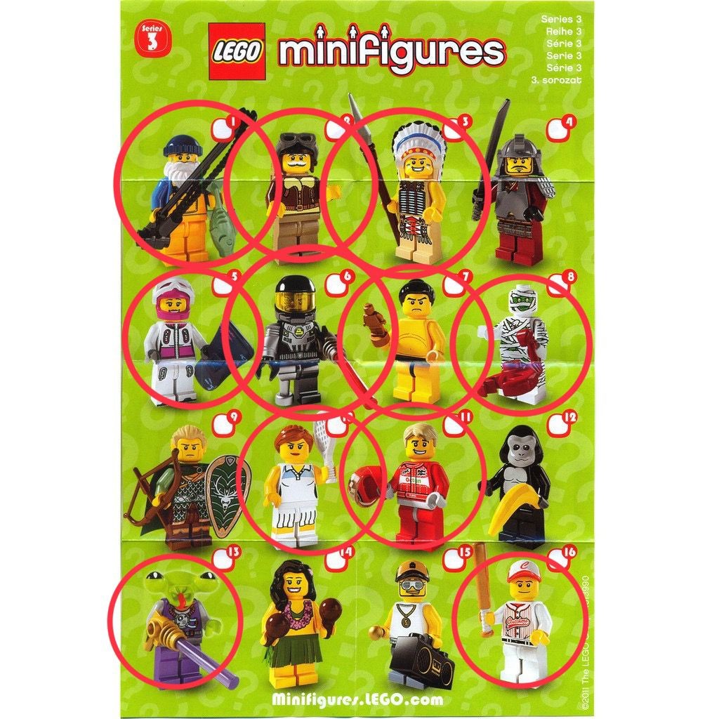 LEGO Minifigures Series 3, Hobbies & Toys, Toys & Games on Carousell