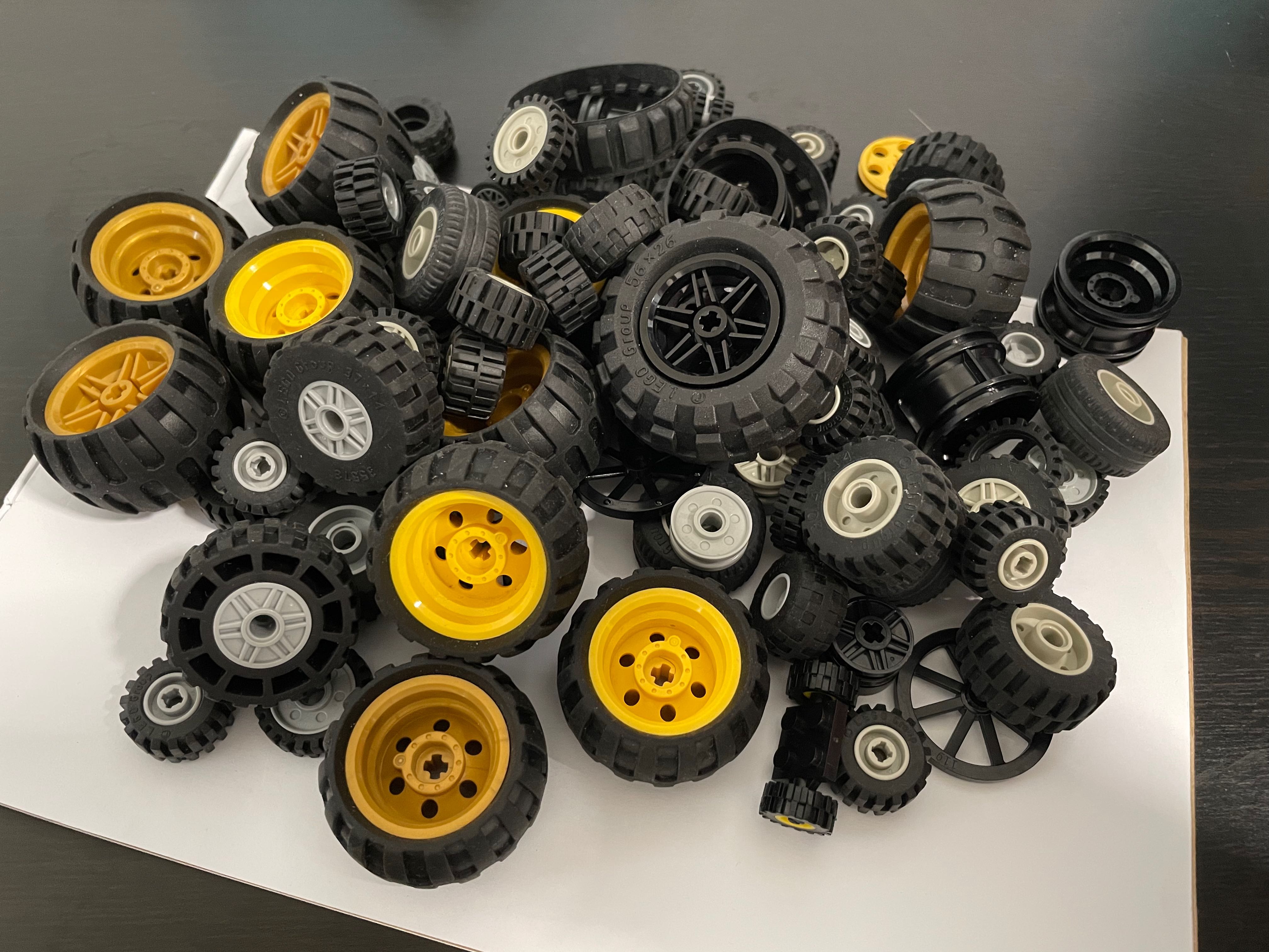 Lego Tires (Technic Etc.), Hobbies & Toys, Toys & Games on Carousell