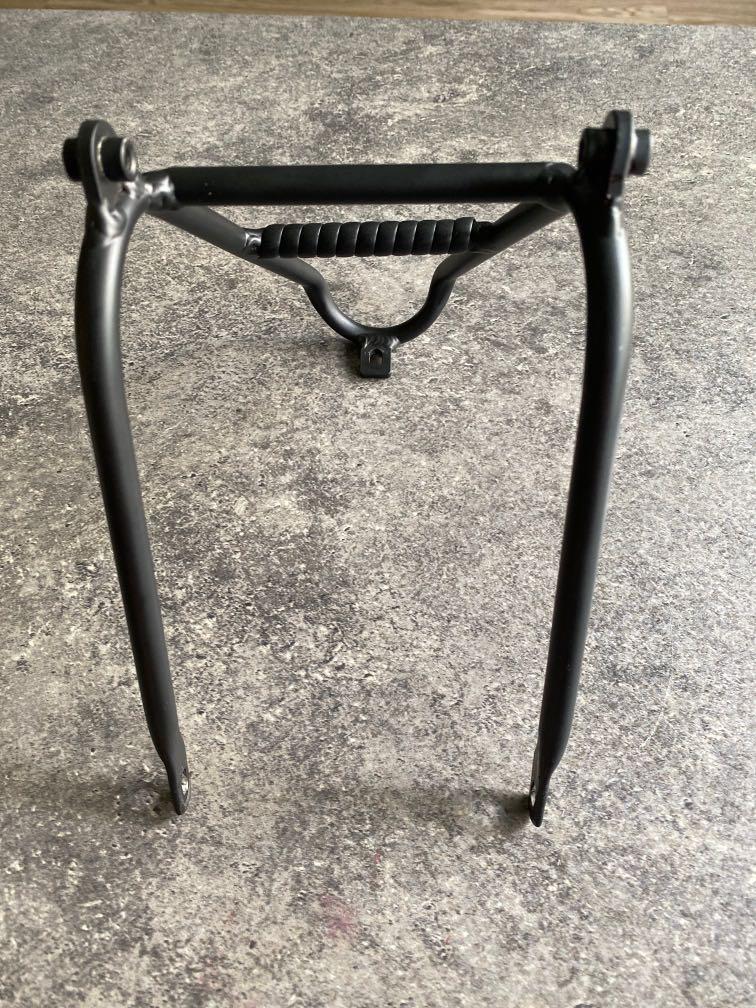 Light weight Brompton Min Q rear rack with extension and free wheels ...