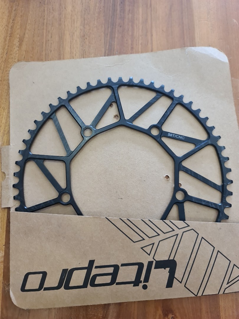 Litepro chainring 58T 130BCD, Sports Equipment, Bicycles & Parts, Parts ...