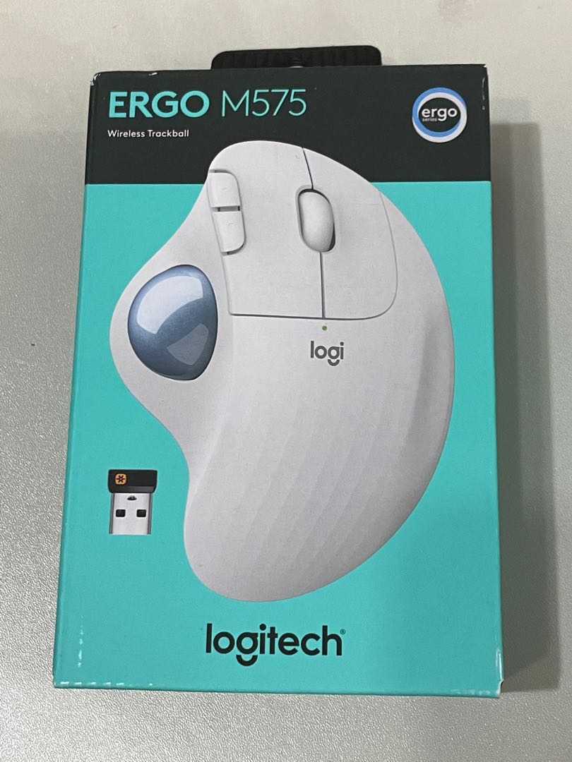 Logitech ergo m575 mouse 無線滑鼠全新, 電腦＆科技, 電腦周邊及配件, 電腦滑鼠及相關產品 - Carousell