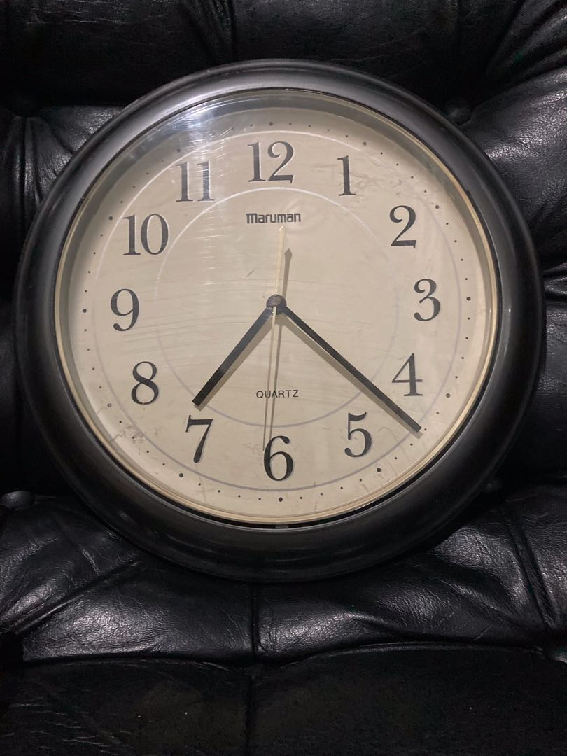 Maruman Wall Clock, Furniture & Home Living, Home Decor, Clocks on ...