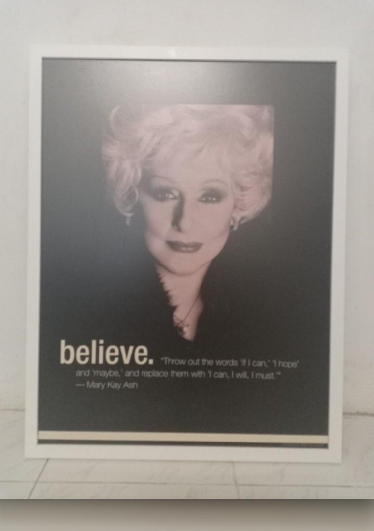 Mary Kay Poster with frame, Hobbies & Toys, Stationery & Craft, Art ...