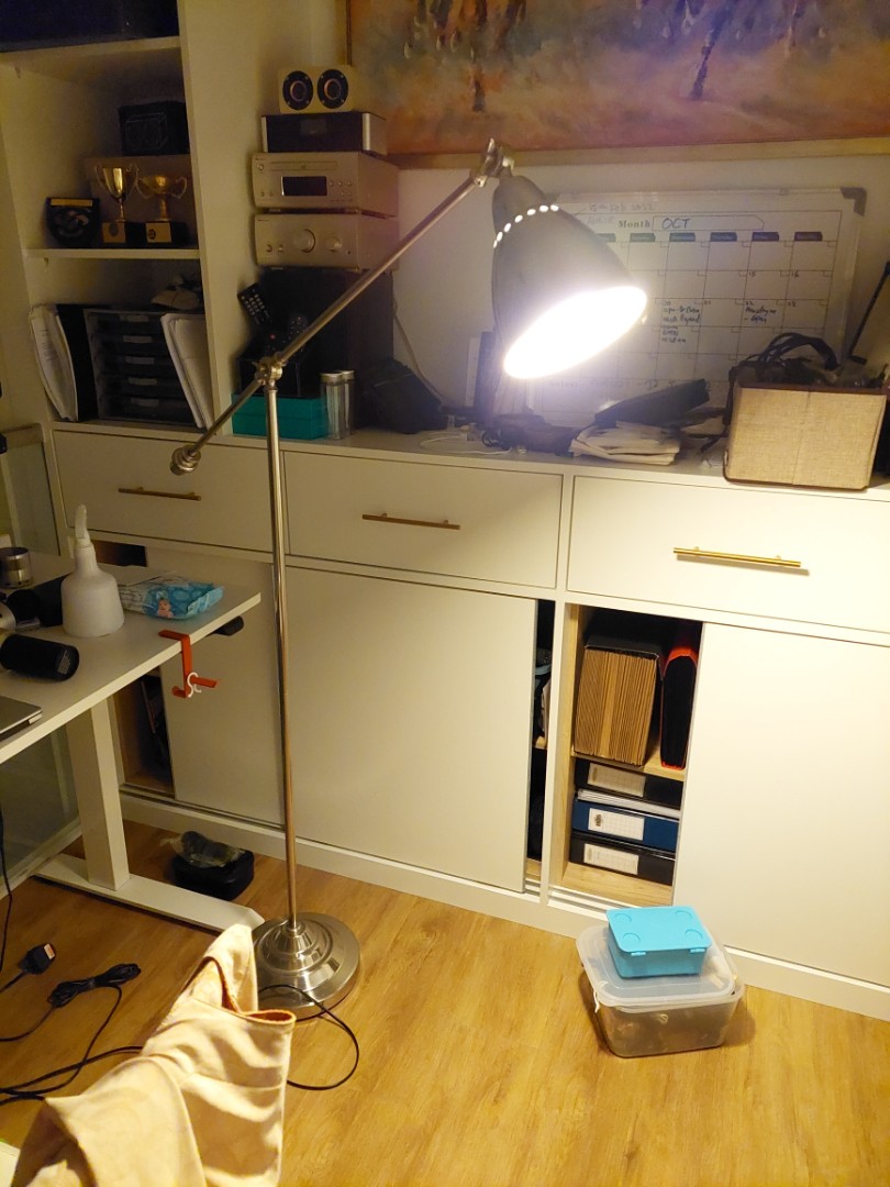 Ikea Barometer Silver Floor Lamp!, Furniture & Home Living, Lighting ...