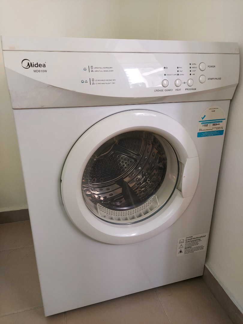 Midea Clothes Dryer, TV & Home Appliances, Washing Machines and Dryers ...