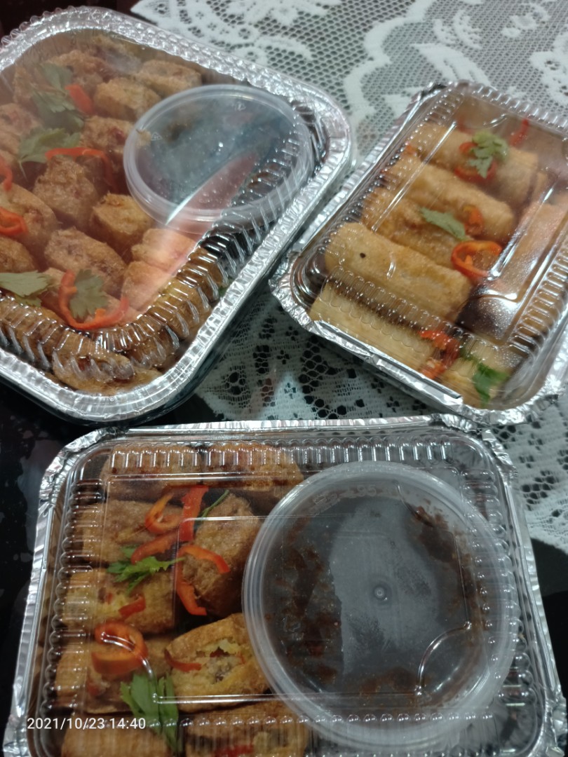 Mini Popiah Begedil and Mini Tahu Begedil, Food & Drinks, Packaged ...