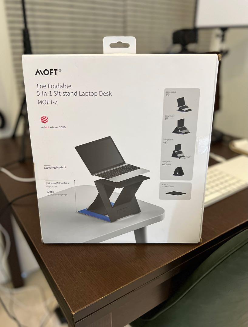 Moft-z Foldable 5-in-1 Sit-Stand Laptop Desk Stand, Grey, Standing Desk ...