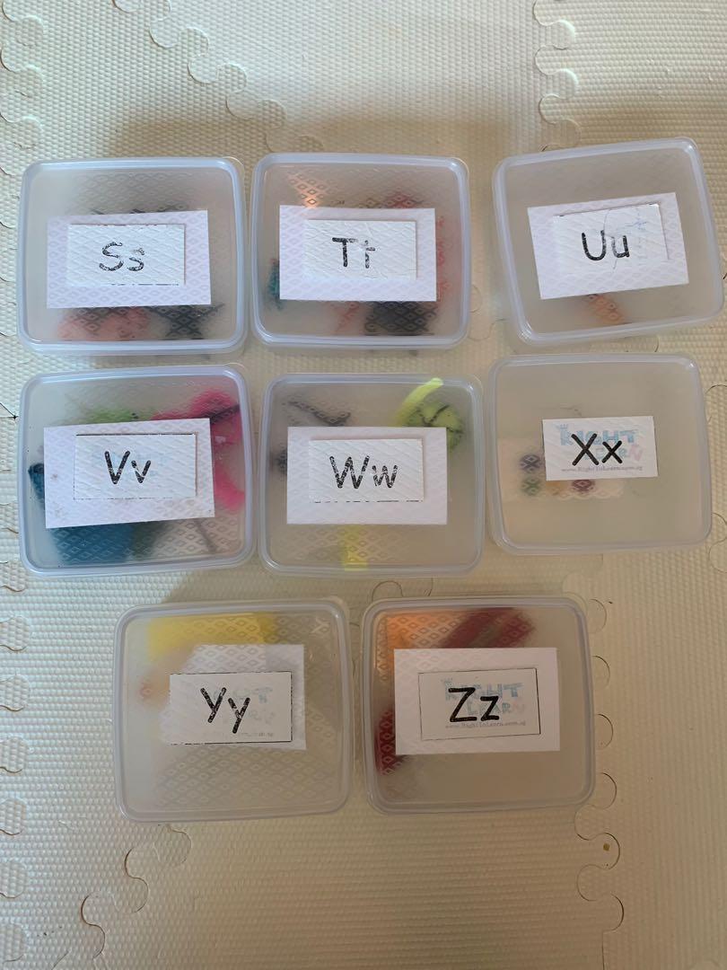 Montessori alphabet phonics object boxes a to z to learn letter sound ...