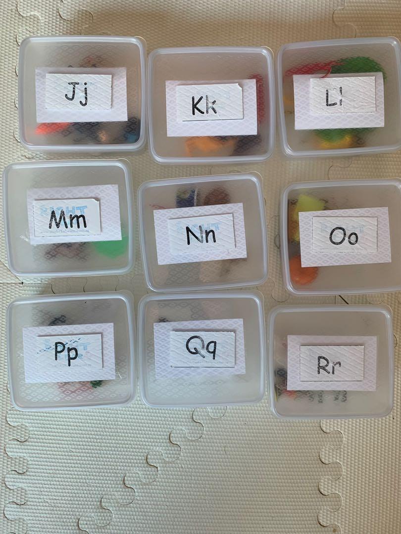 Montessori alphabet phonics object boxes a to z to learn letter sound ...