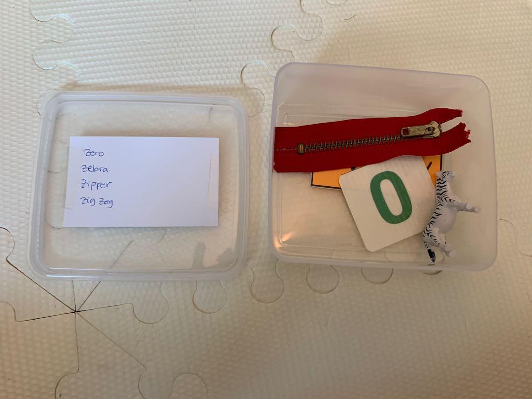 Montessori alphabet phonics object boxes a to z to learn letter sound ...