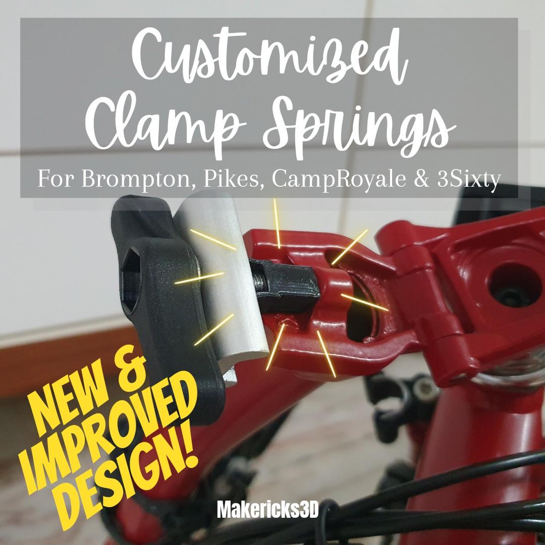 M-Spring - ez clamp spring for Brompton, Pikes, CampRoyale and 3sixty ...