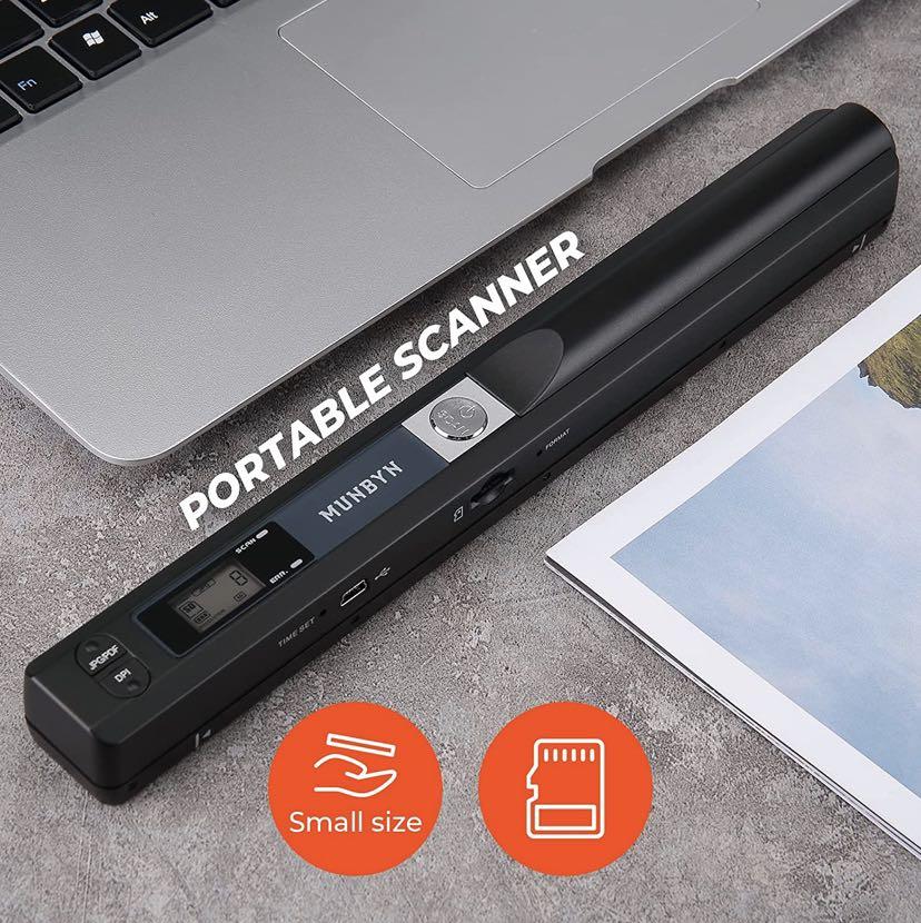 MUNBYN Magic Wand Portable Scanners for Documents, Photo, Old Pictures ...