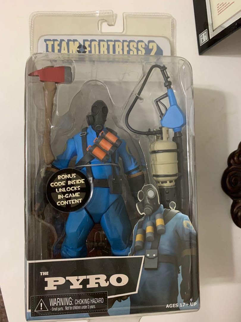 Rare. NECA Team Fortress 2 The Pyro Blu, Hobbies & Toys, Toys & Games ...