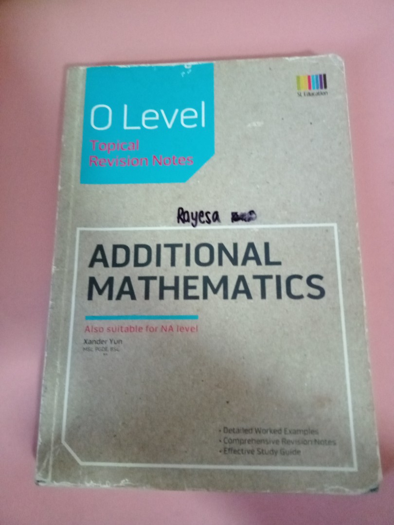 O level additional mathematics topical revision notes, Hobbies & Toys ...
