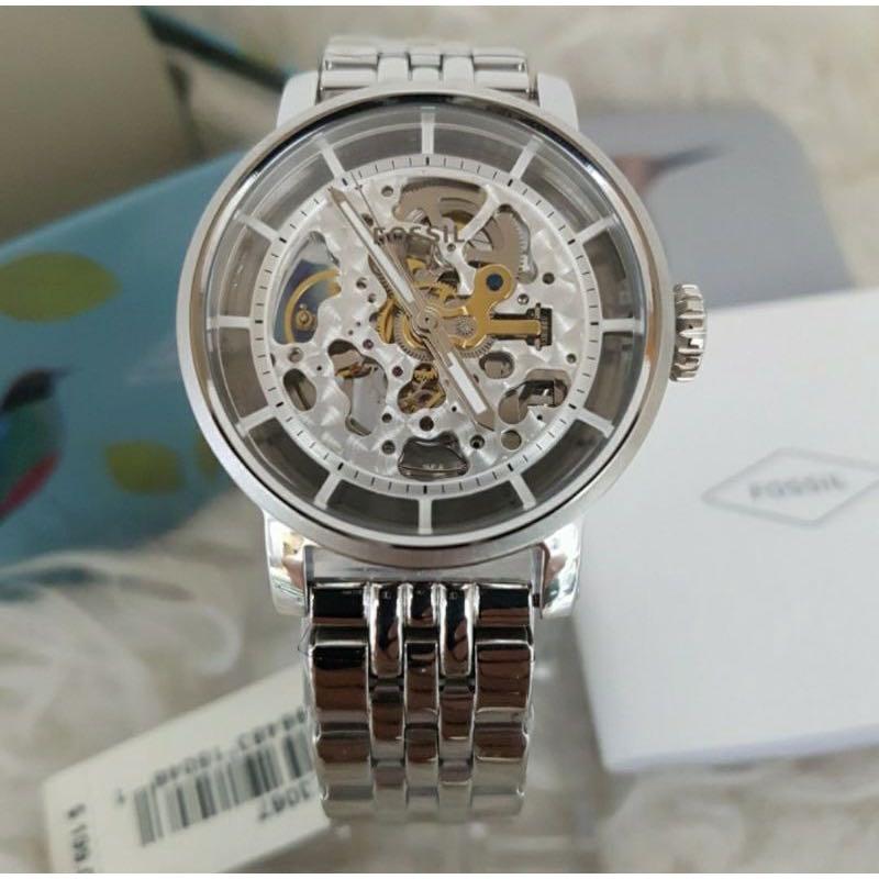 Original 100% Fossil Watch Automatic Women Boyfriend Silver Me3067 ...
