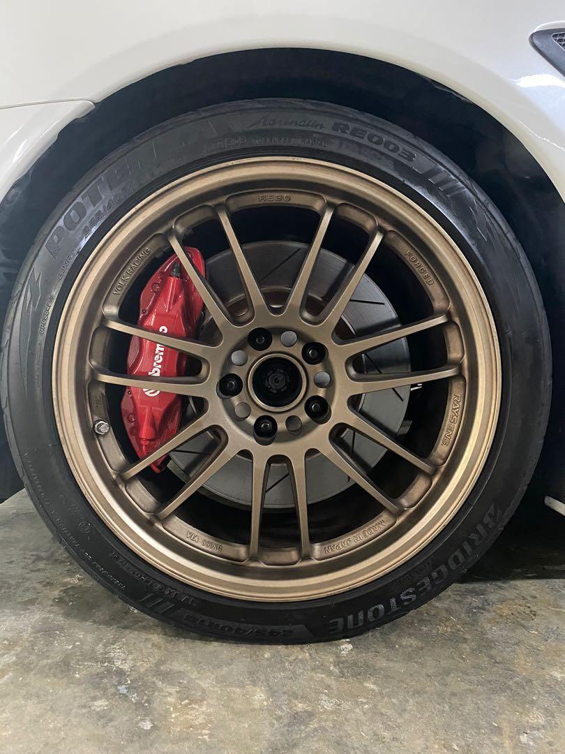Original Forged Volks Racing RE30 with RE003, Car Accessories, Tyres ...