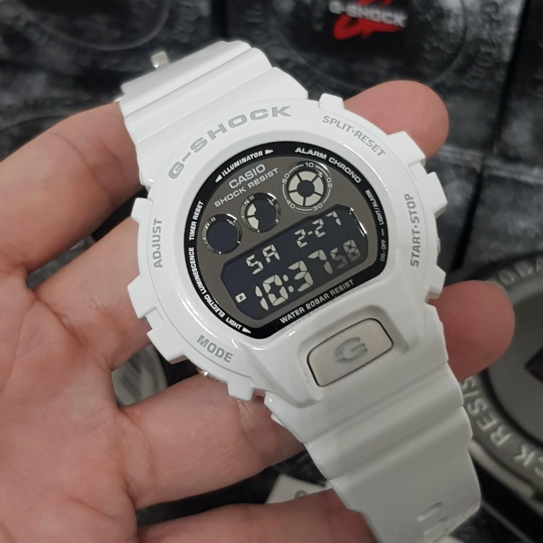 Original G Shock dw6900 dw-6900 dw-6900nb dw-6900nb-7dr white men's ...